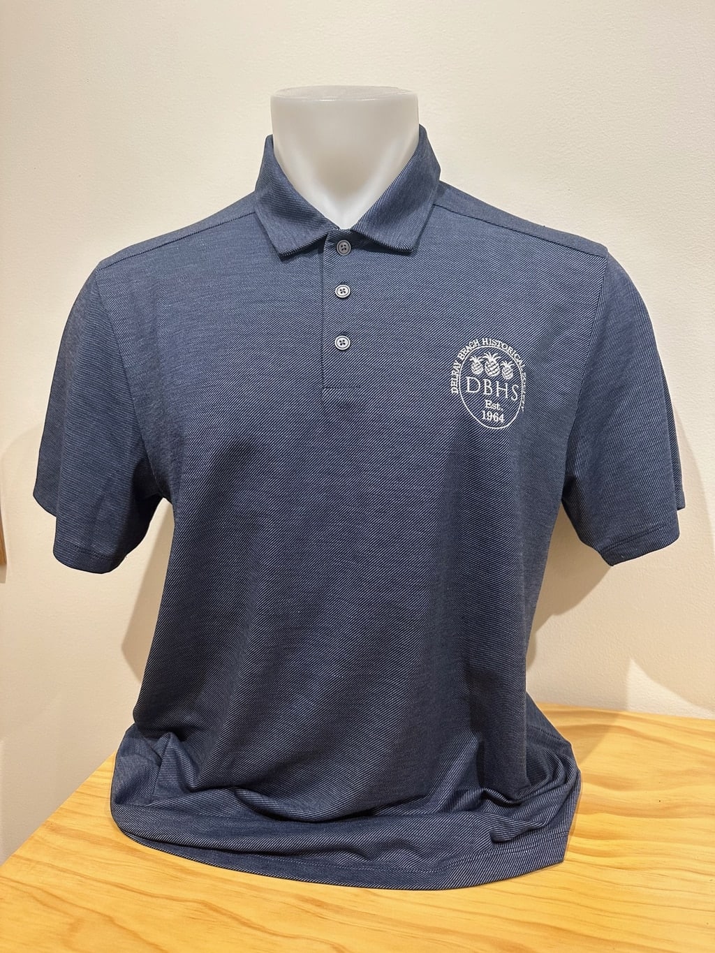 Men’s DBHS Gray Polo Shirt - Delray Beach Historical Society